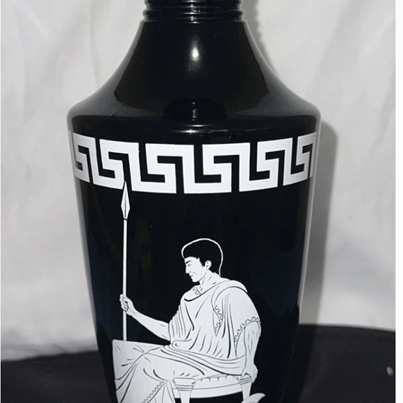 Jim Beam | Dining | Vintage 958 Jim Beam Greek Key Black Glass Decanter ...